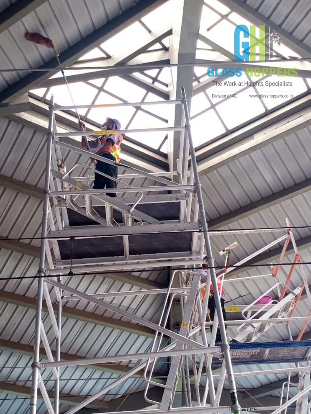 Industrial Truss Roof Cleaning