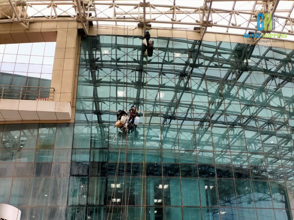 Facade work, Facade maintenance, Facade glass replacement in Chennai